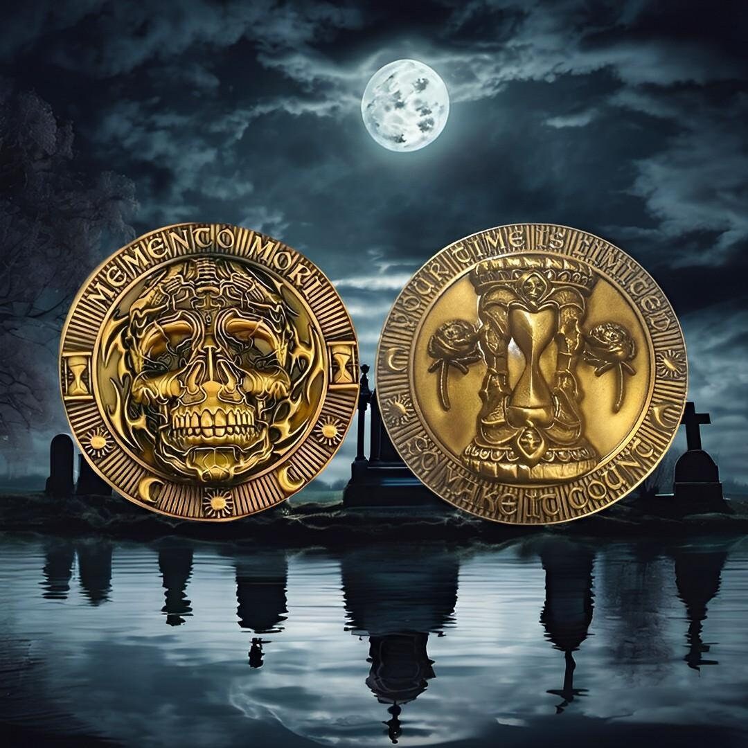 Memento Mori Super 3D Challenge Coin Plus FREE GIFT COIN Stoicism Love ...