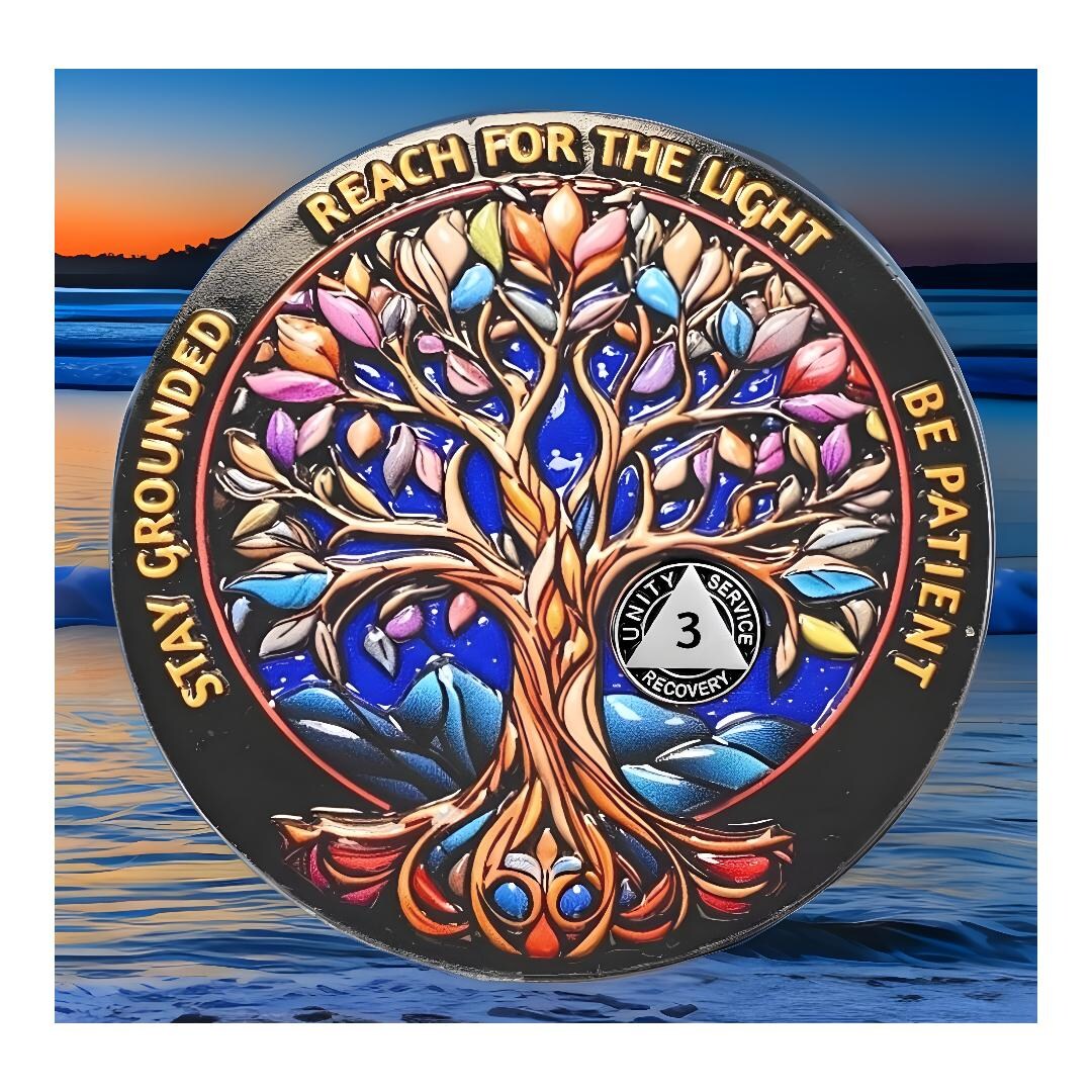Tree of Life Sobriety Medallion – Colorful AA Recovery Gift - Etsy