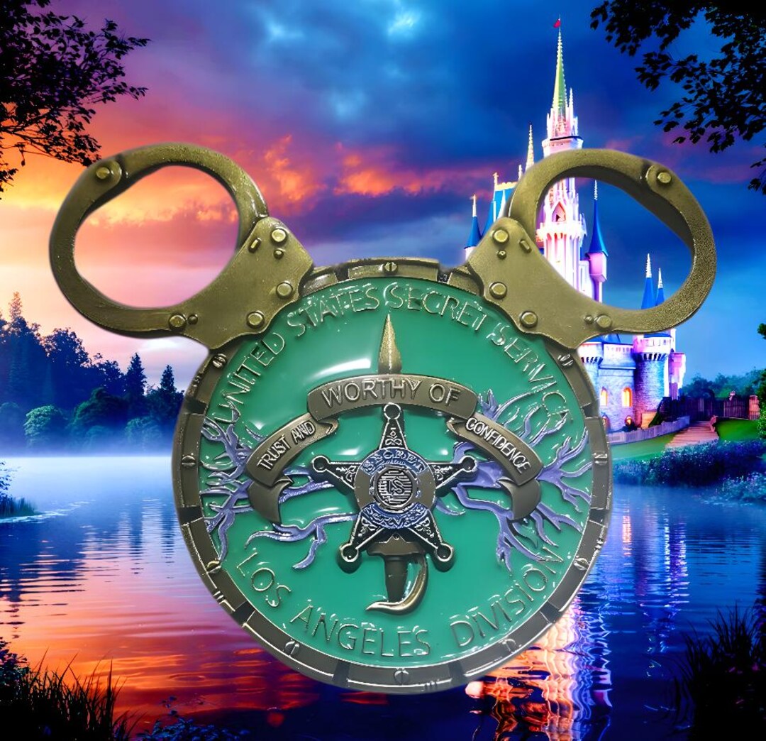 Mickey Mouse Clubhouse Secret Service Handcuff Shaped Challenge Coin ...