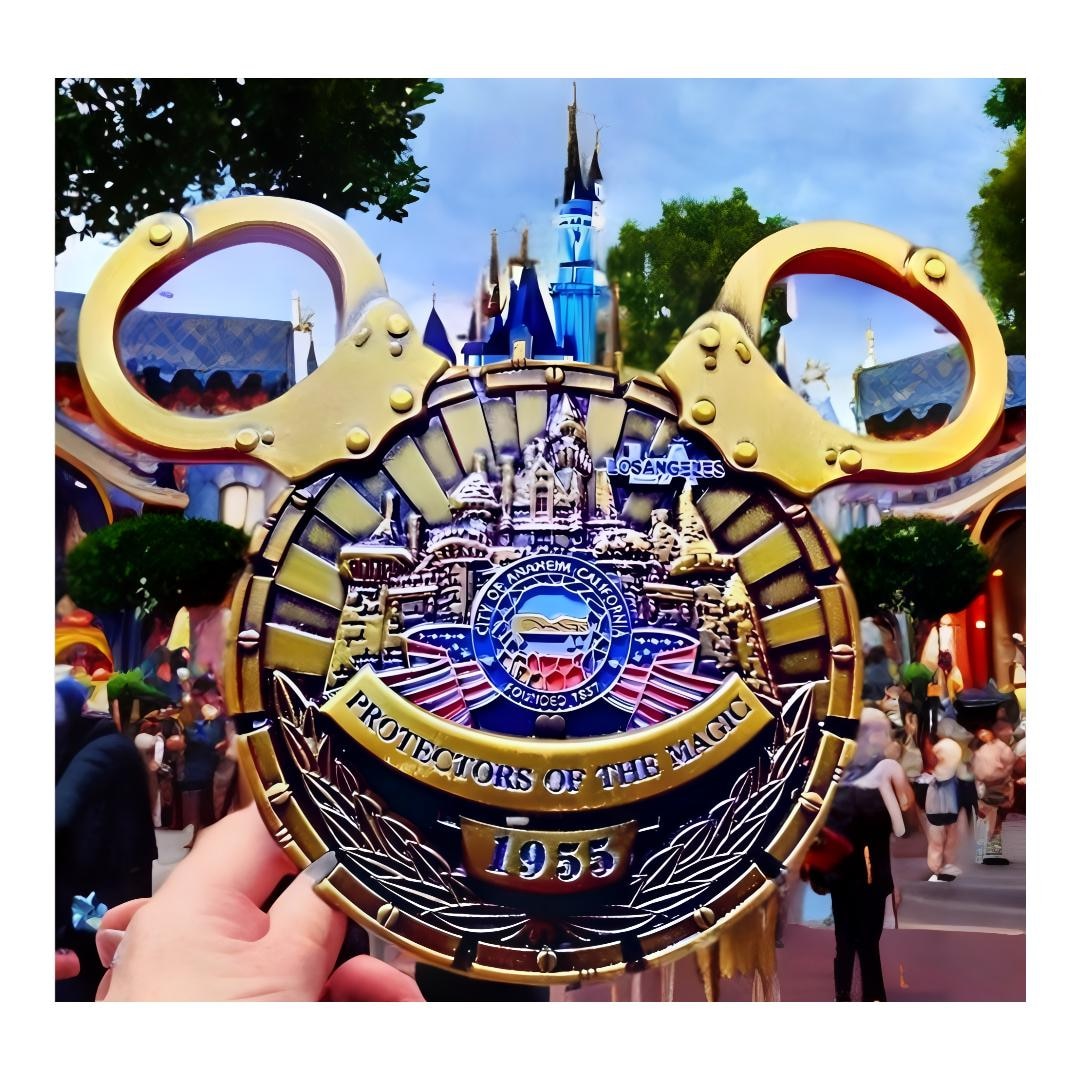 Mickey Mouse Clubhouse Secret Service Handcuff Shaped Challenge Coin ...