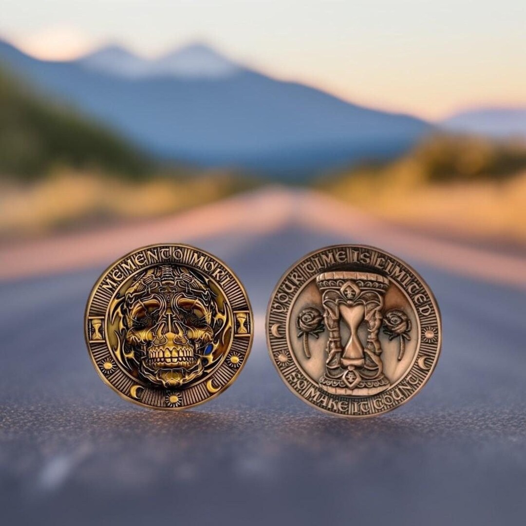 Memento Mori Super 3D Challenge Coin Plus FREE GIFT COIN Stoicism Love ...