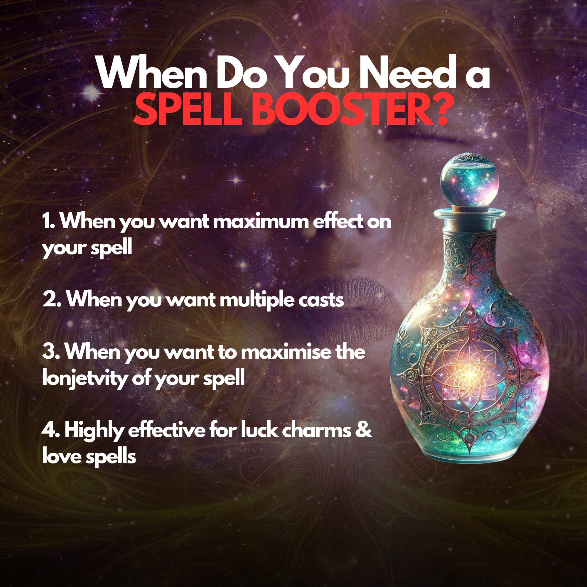 Powerful SPELL BOOSTER - Enhance Your Spells, Spell Amplification Charm ...