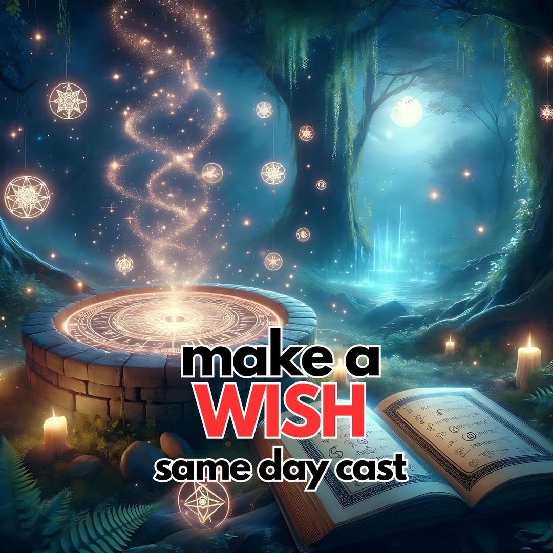Make A Wish Spell -*SAME DAY CAST*, Instant Wish Fulfillment Charm ...