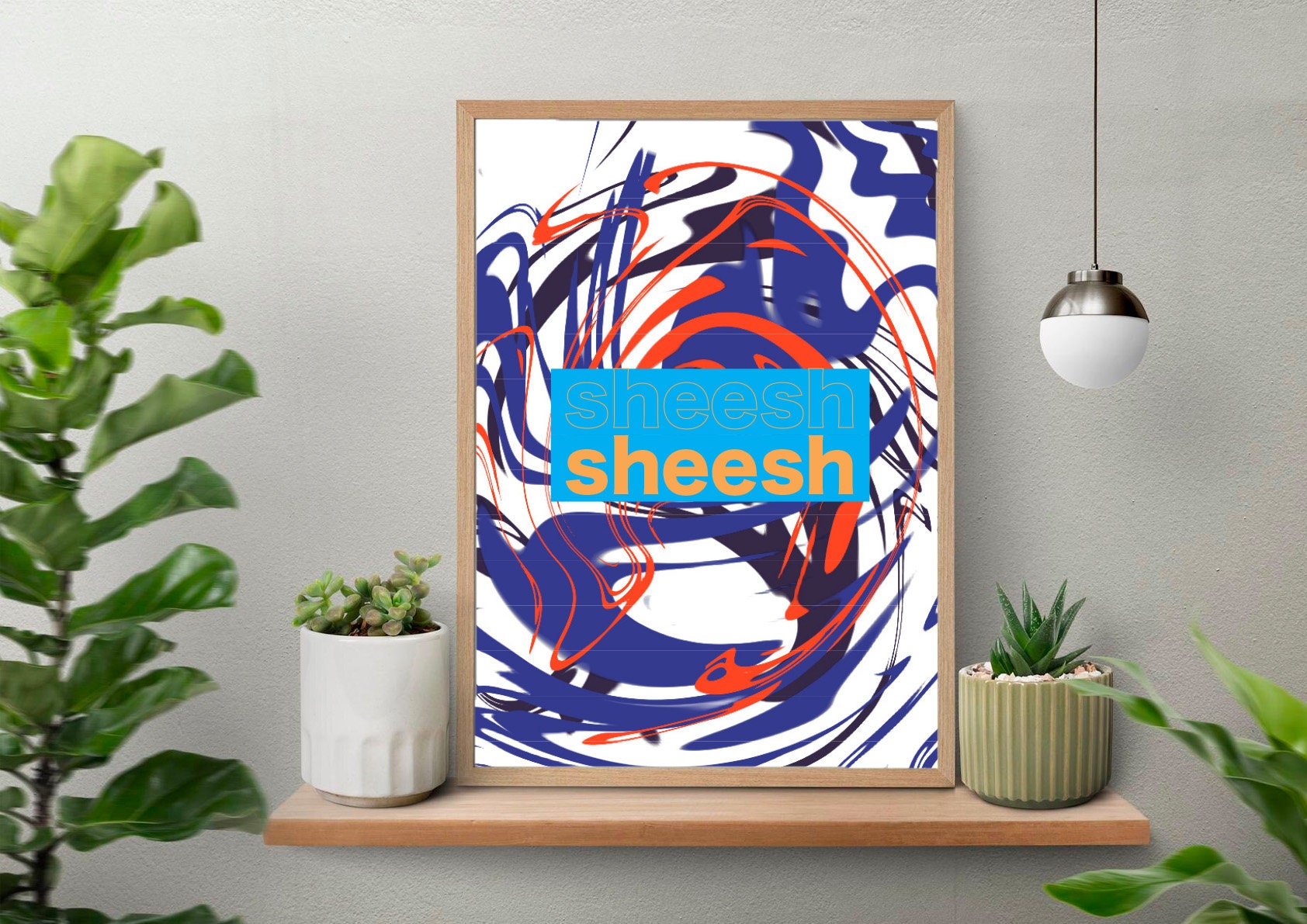 Sheesh Double A4 Printable Graphic Poster Wall Art Easy Download - Etsy