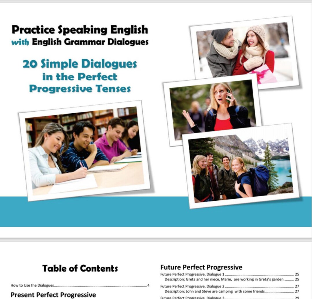 Practice Speaking English Tenses With Our Dialogue Files! - Etsy