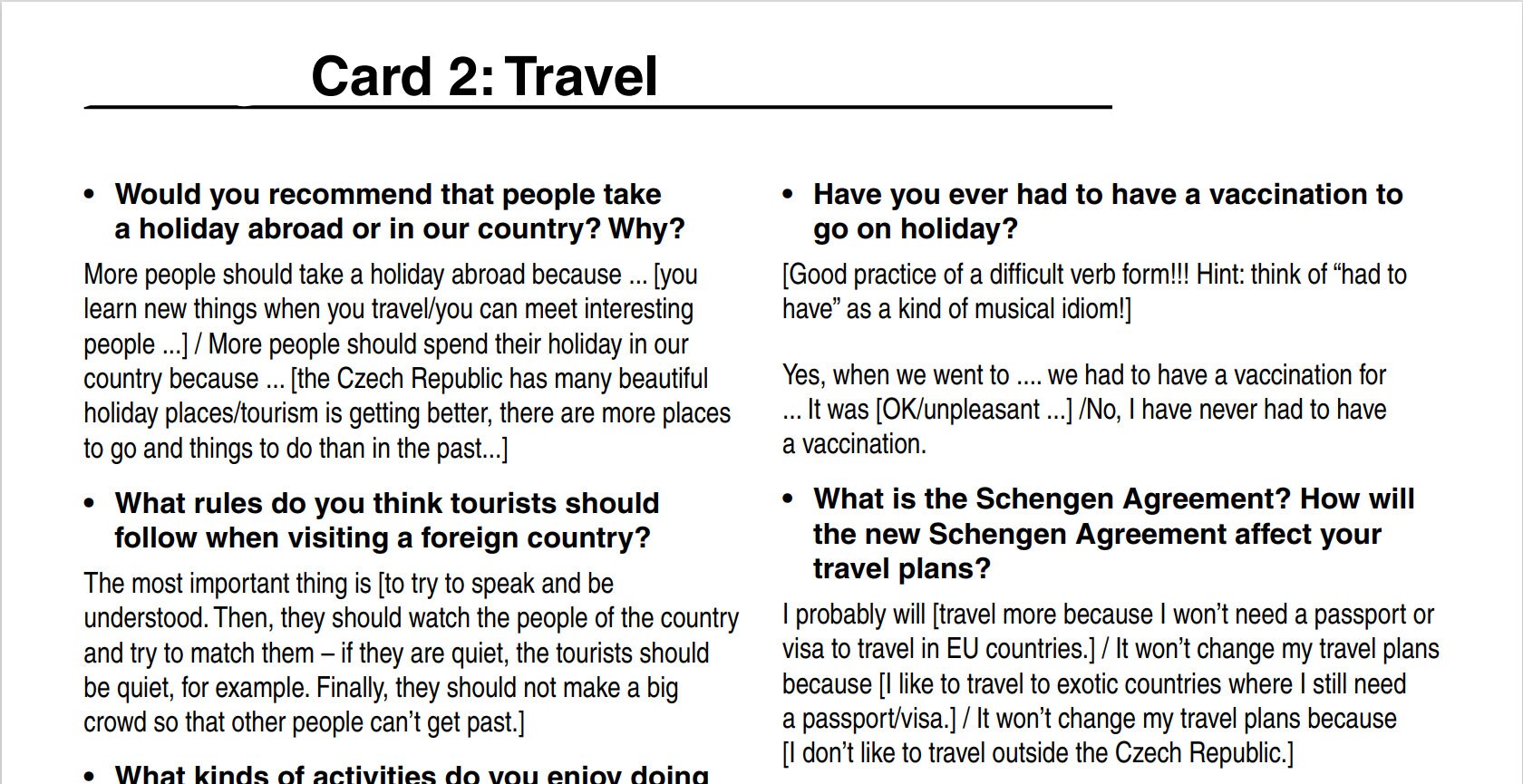 50 Fun and Educational English Conversation Cards for Teens and Adults ...