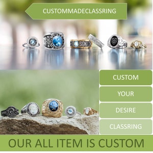 Classrings | Custom Full Personalization Ring in Sterling Silver 925 ...