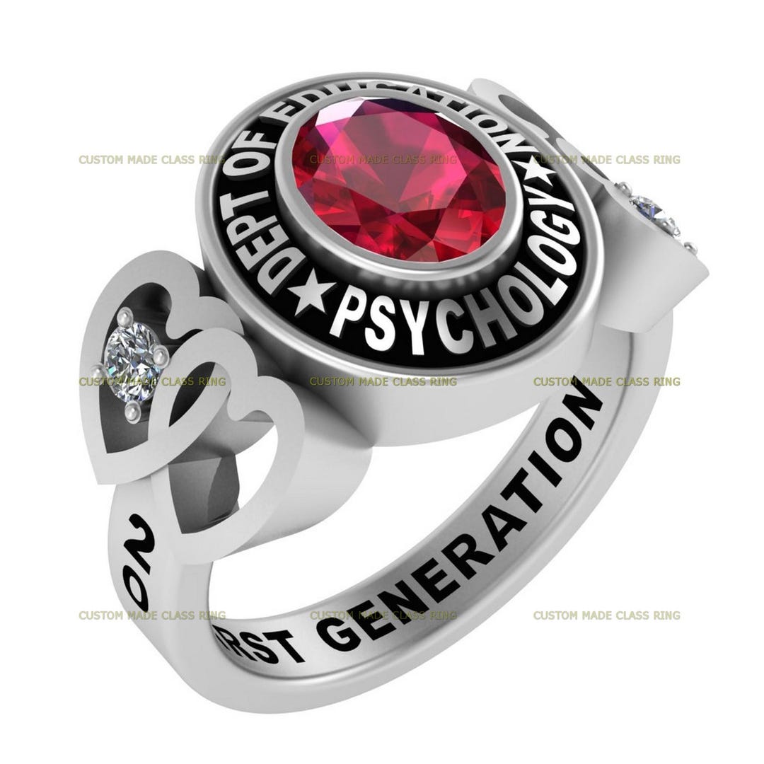 Silver925 Heart Class Ring With Moissanite Diamond – Symbol of Life ...