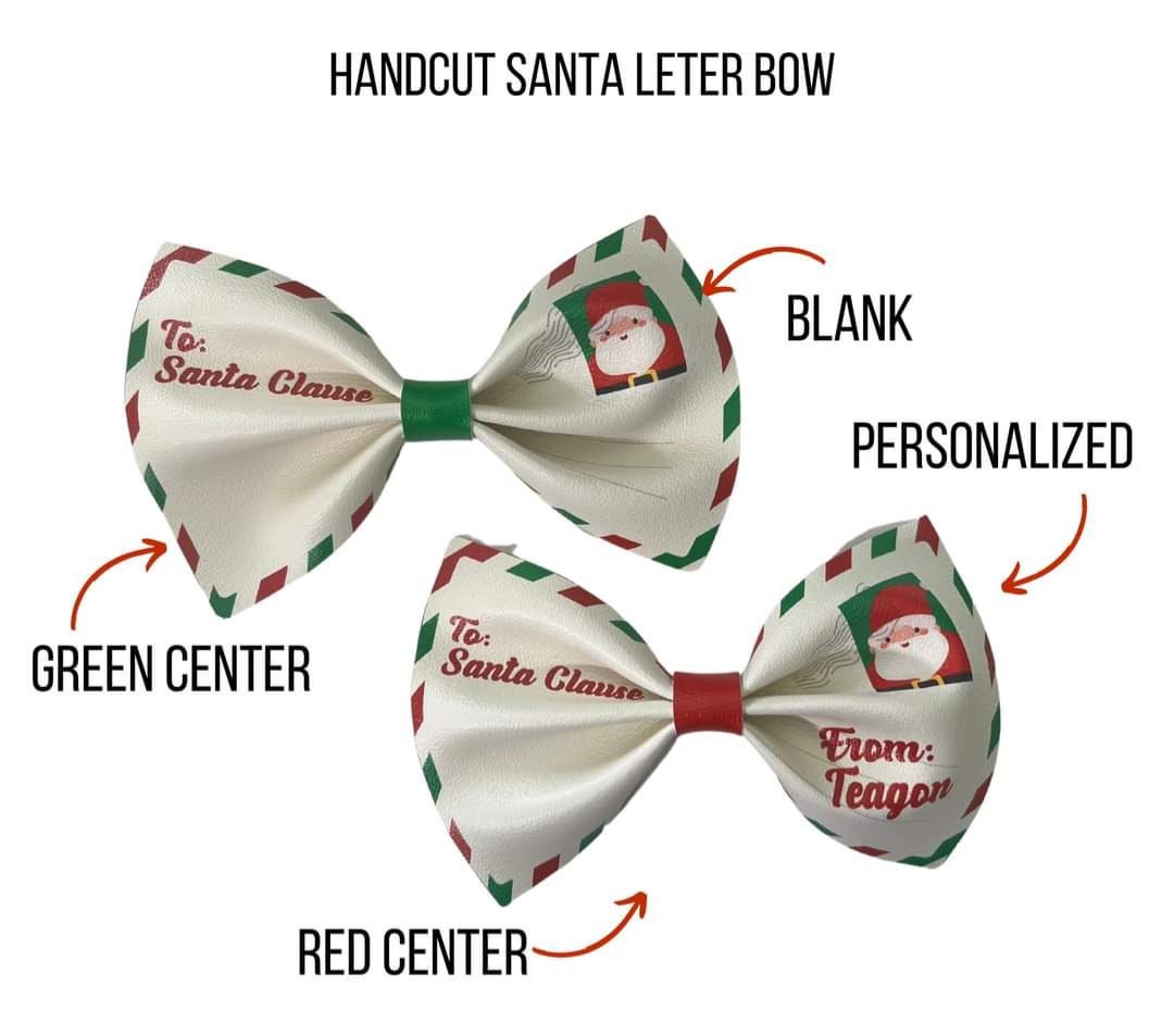 Santa Letter Bow - Etsy