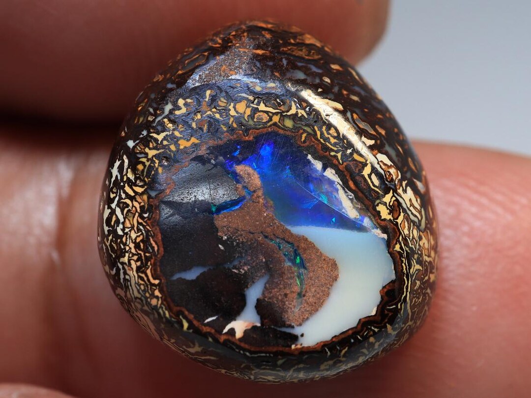 12.70 Ct. Yowah Nut Boulder Polished Opal TOG-2079 - Etsy