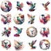 180 Hummingbird Mega Bundle Clipart Bird Graphic Illustration Image ...