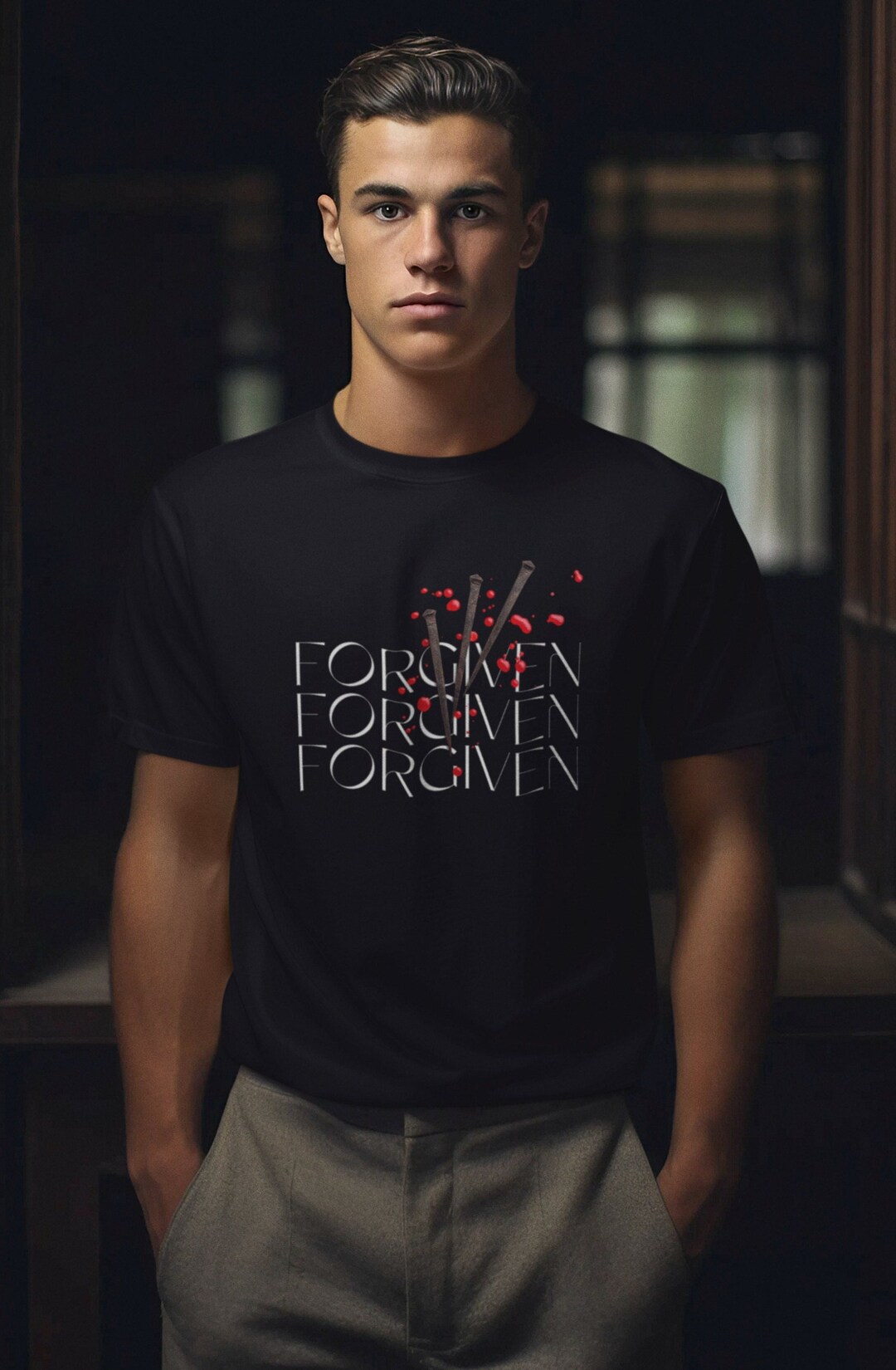 Jesus Forgiven, T-shirt for Believers, Christian Apparel, Inspirational ...