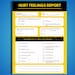 Hurt Feeling Report Full Color PDF Printable Funny Office Prank Gift ...