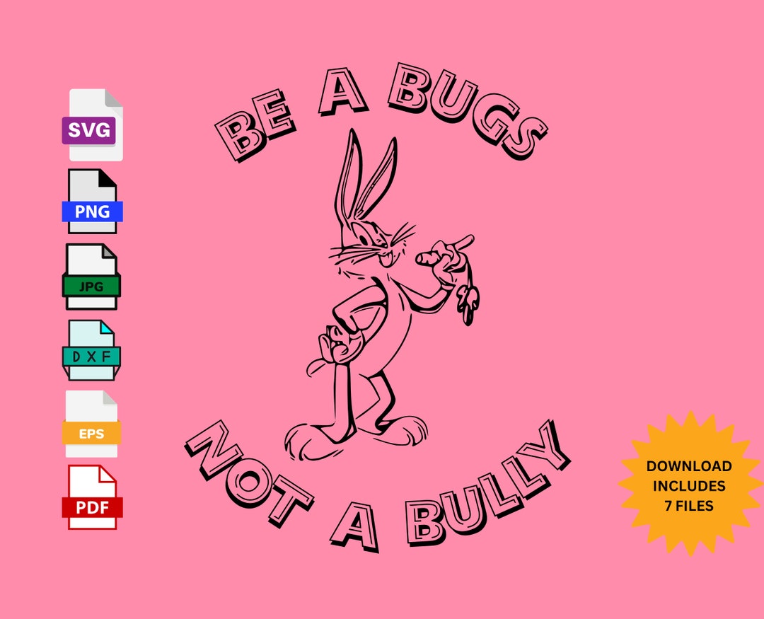 STOP BULLYING SVG, Png, Jpg, Pdf, Dxf, Eps. Cut Files for Pink Shirt ...