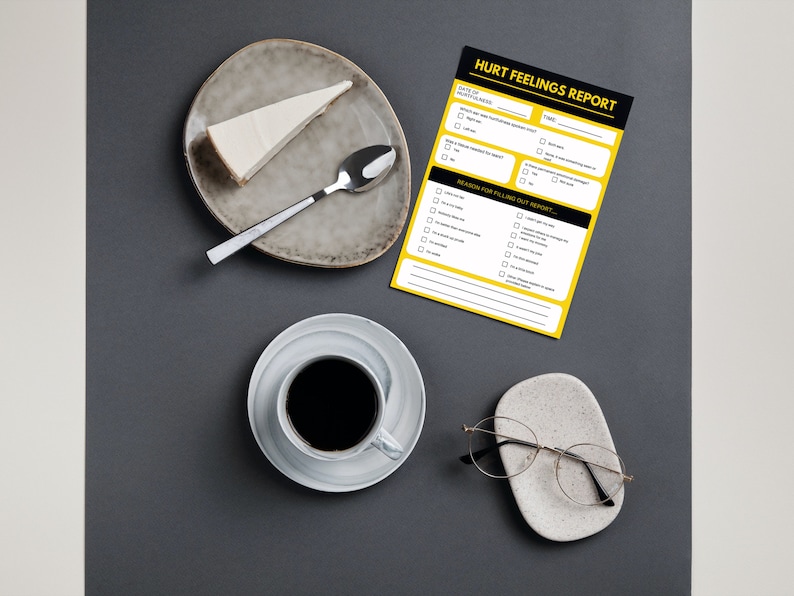 Hurt Feelings Report Digital Download | Funny Gift Humerous, Novelty ...