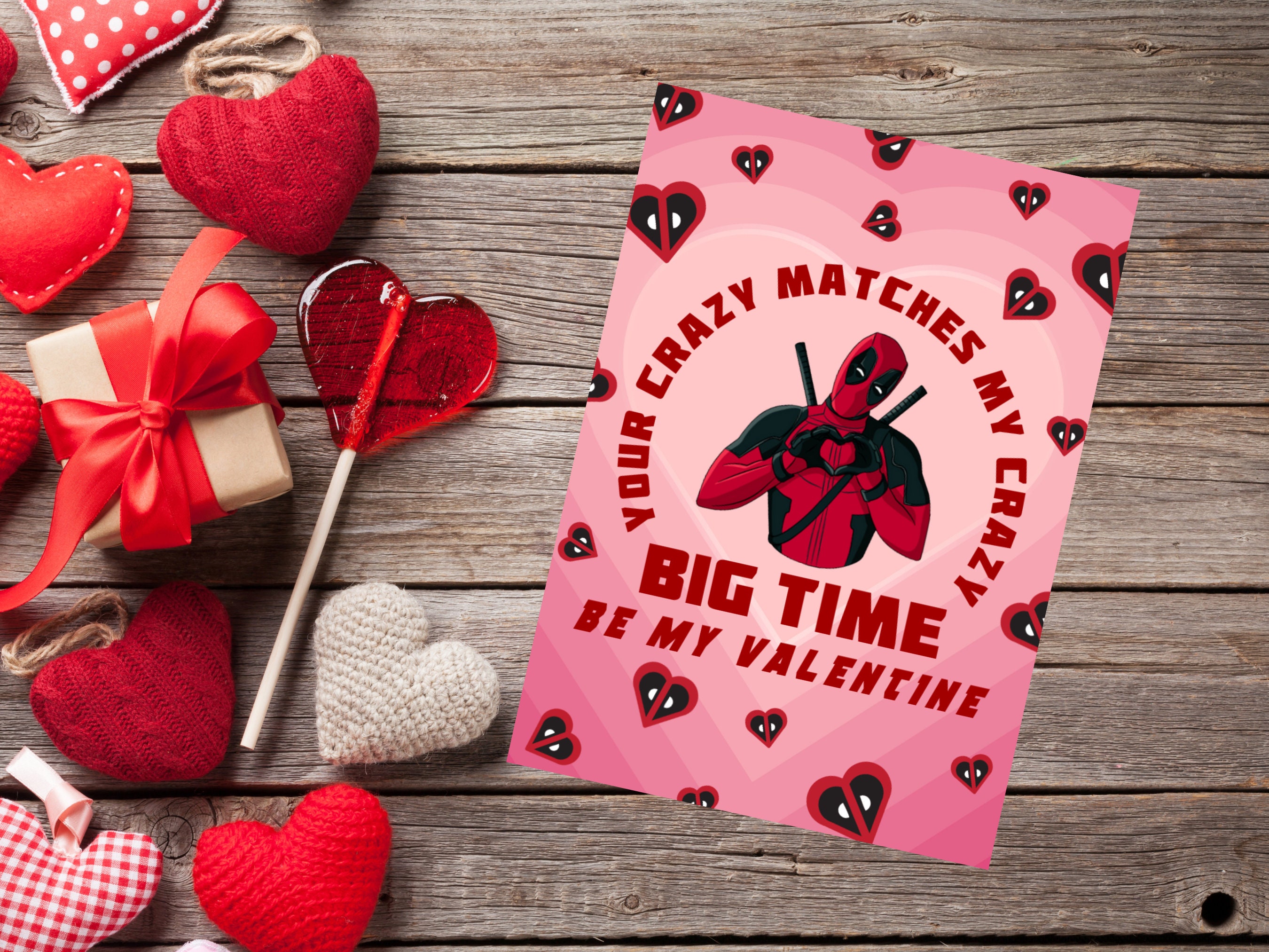 Downloadable Funny Valentines Day Card Deadpool Inspired Printable ...