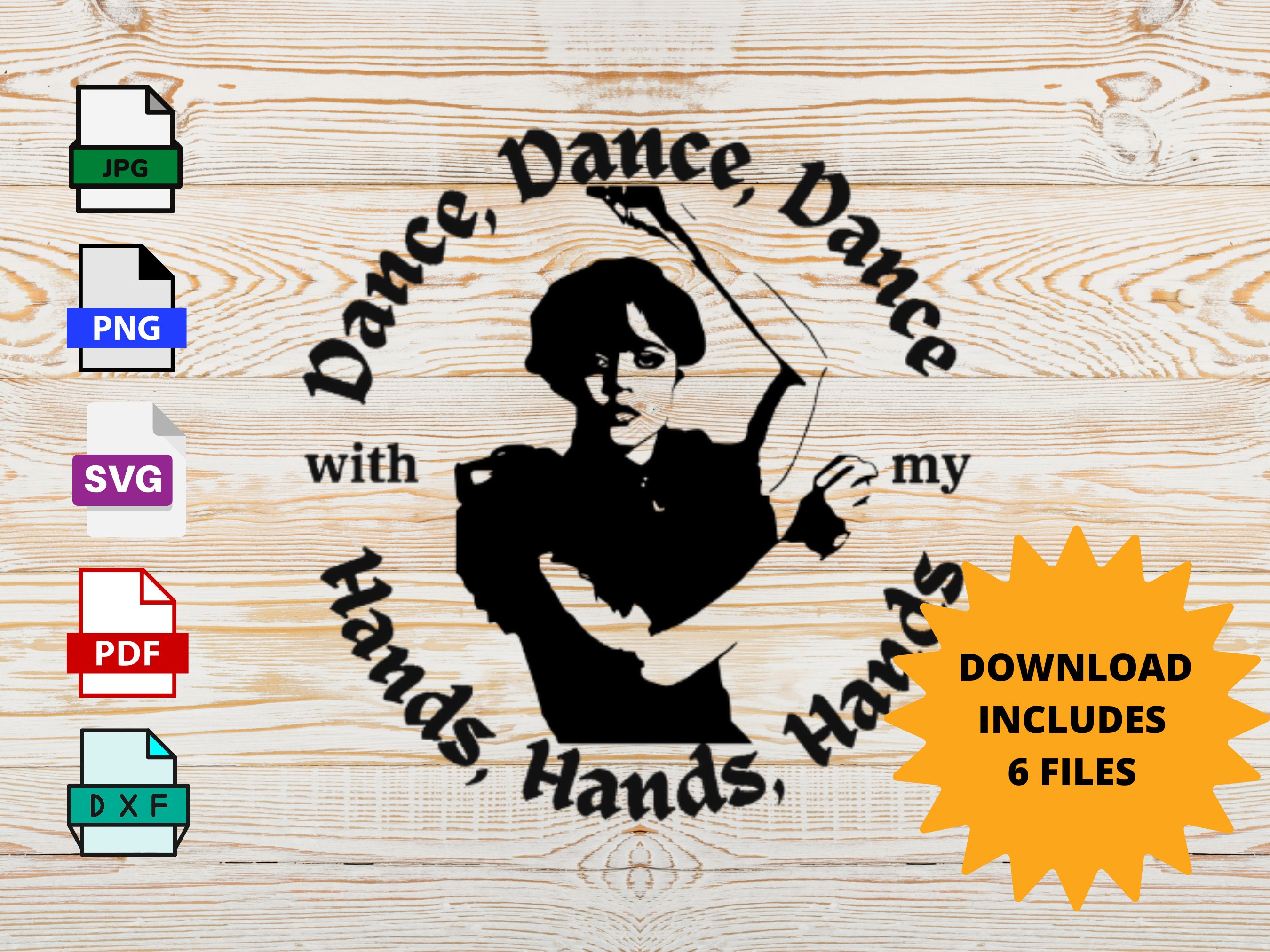 Dance Dance, Dance With My Hands Hands Hands Wednesday SVG PNG JPG - Etsy