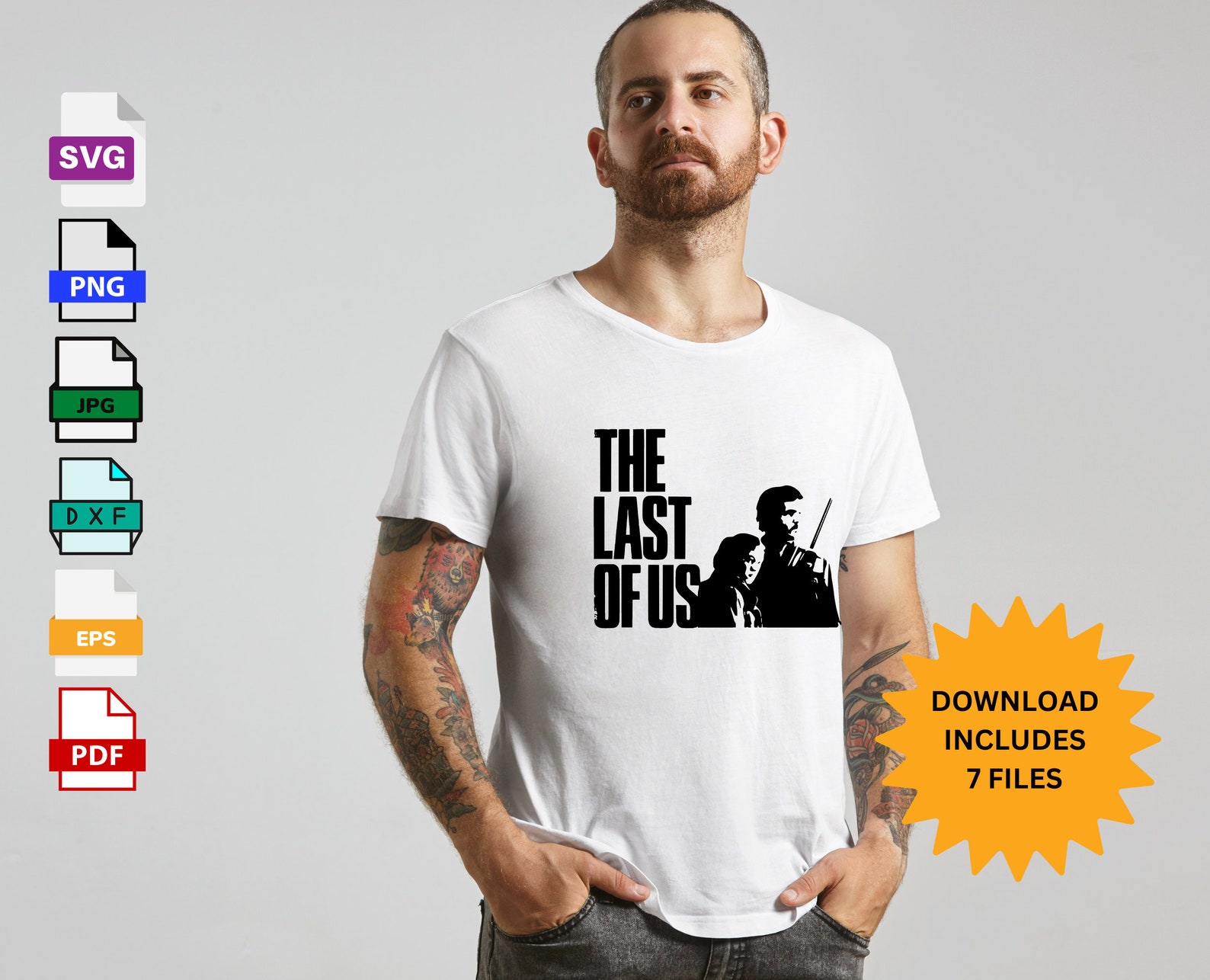 Last of Us Inspired Svg Png Jpg Dxf Eps. Last of Us Ellie and Joel ...