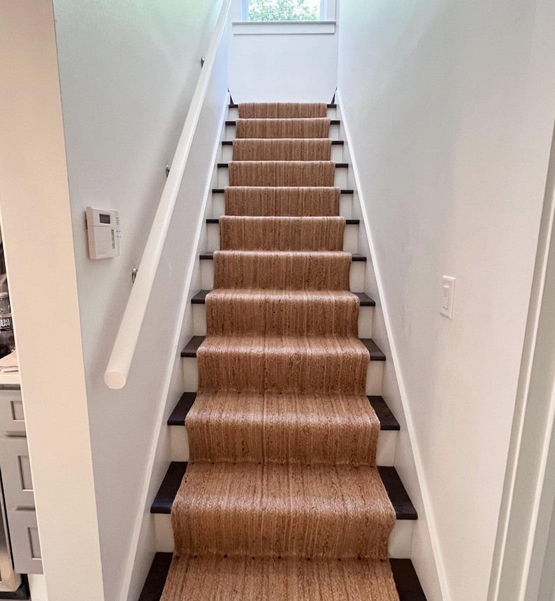 Jute Stairs Runner Natural Fiber Jute Runner Rug Vintage Style CUSTOM ...