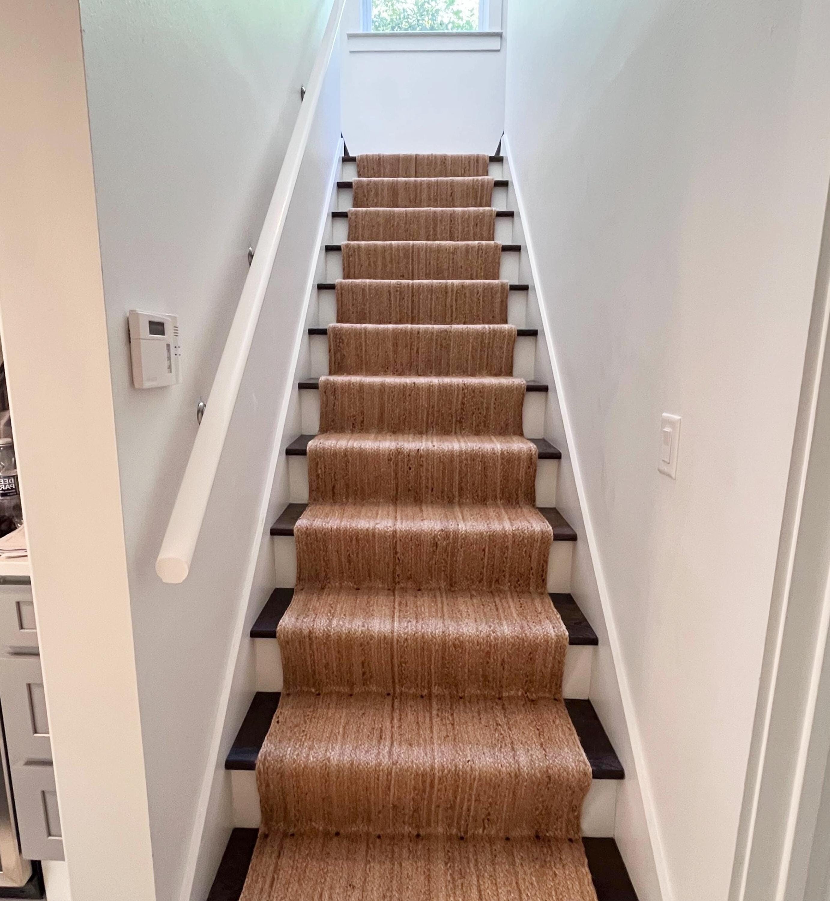 Jute Stairs Runner Natural Fiber Jute Runner Rug Vintage Style CUSTOM ...