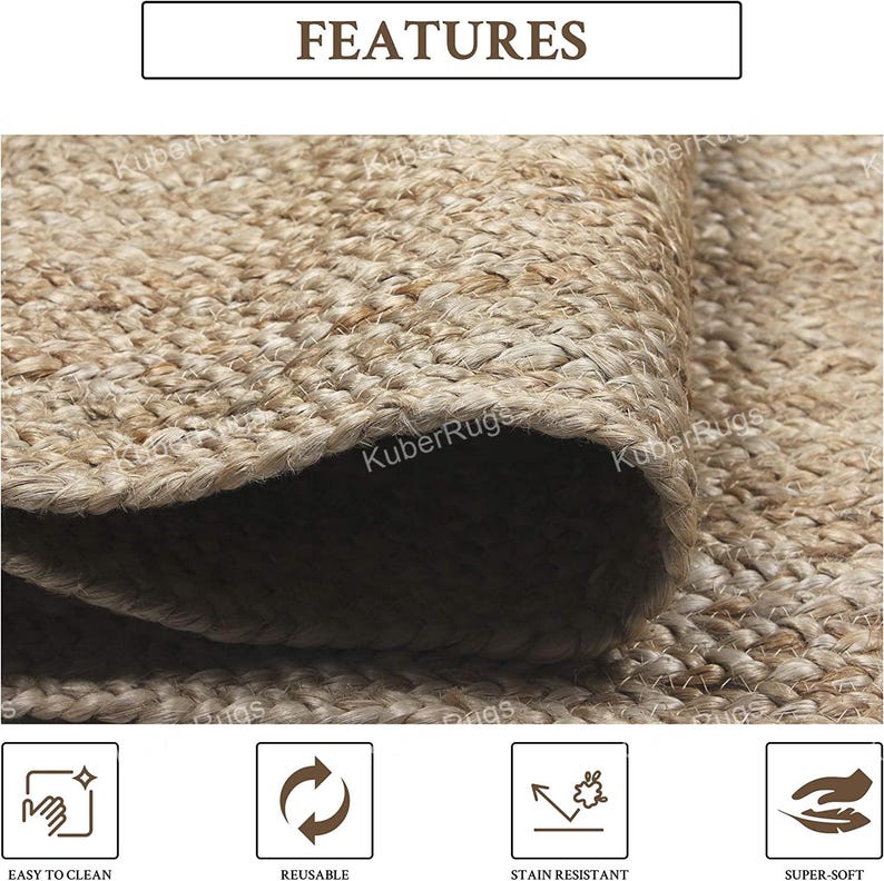 Hand Woven Seagrass Area Rug, Sisal Jute Rug, Handmade Natural Straw Rug Sisal Mat, Jute Carpet ...