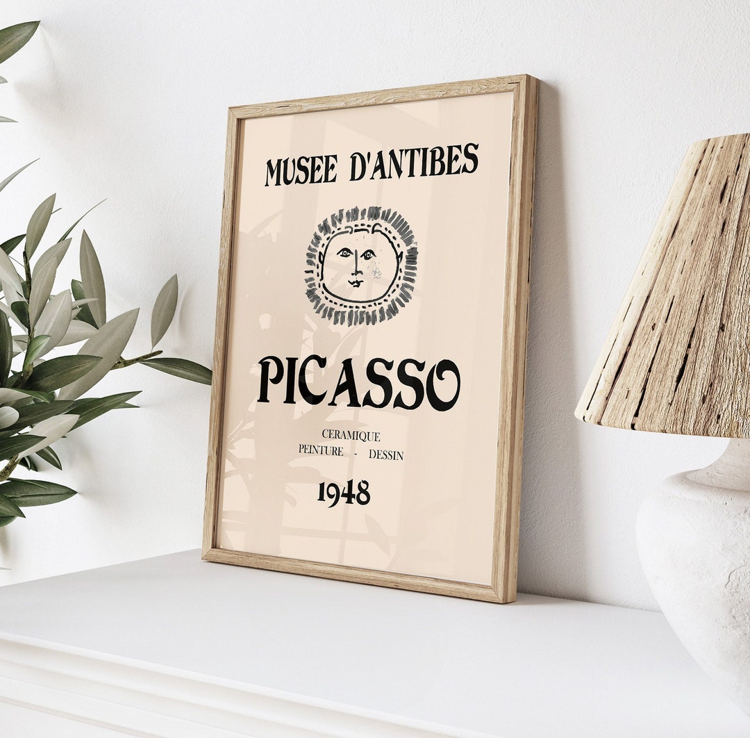 Picasso Art Print Modern Wall Art Pablo Picasso Print Neutral Beige ...