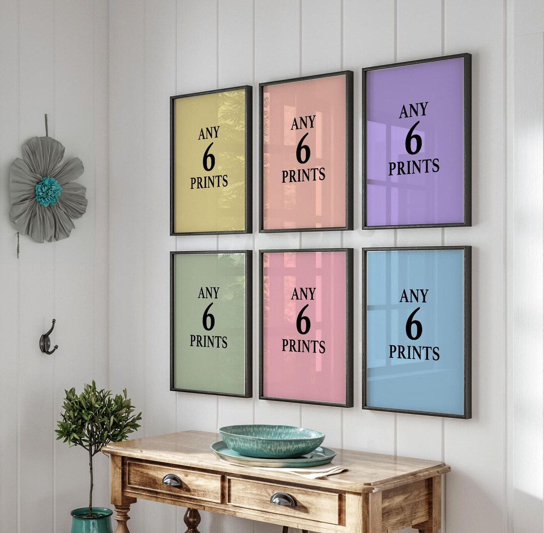 Choose Your Own Prints, Any 6 Prints, Pick Your Own Bundle, Lounge ...