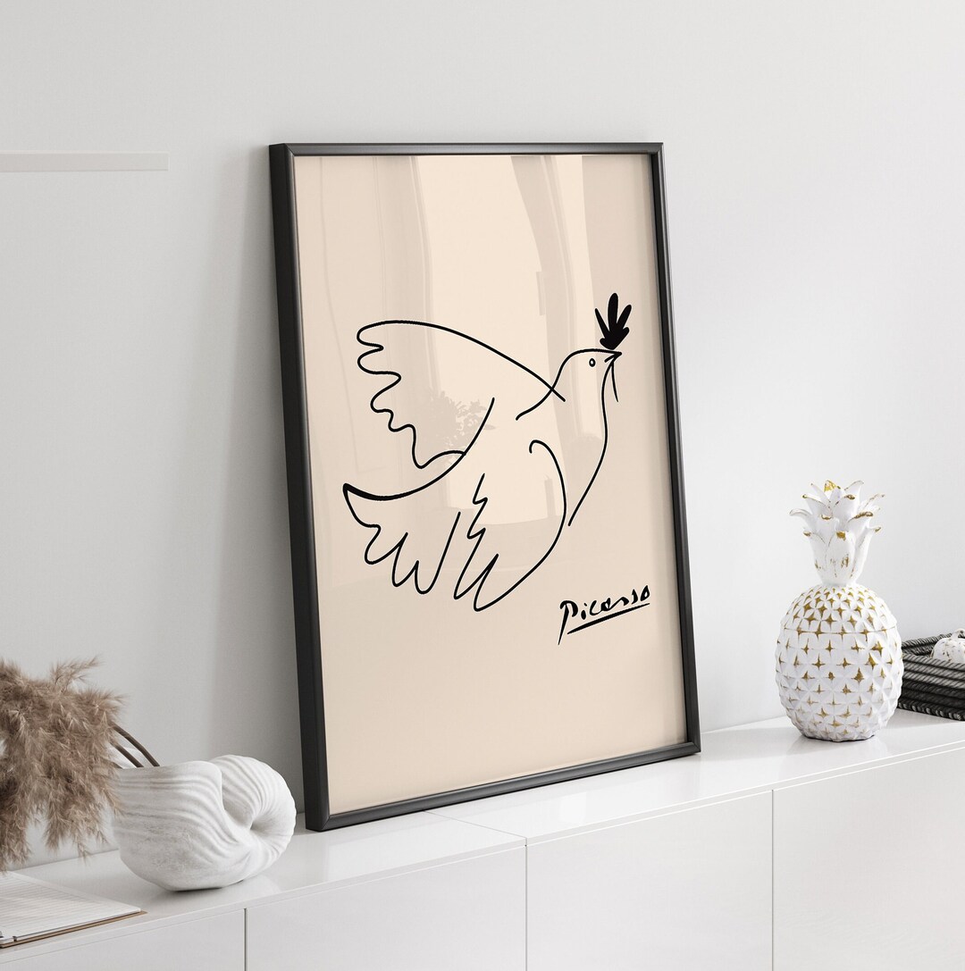Picasso Art Print Modern Wall Art Pablo Picasso Print Neutral Beige ...