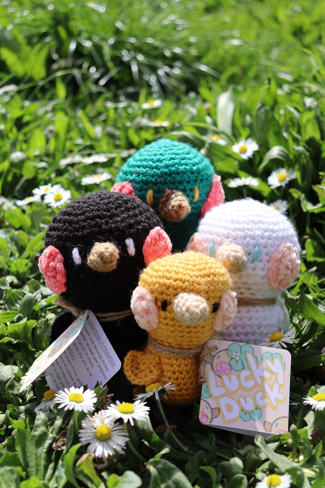 Lucky Duck Crochet Plush – Handmade Amigurumi Good Luck Duck With ...