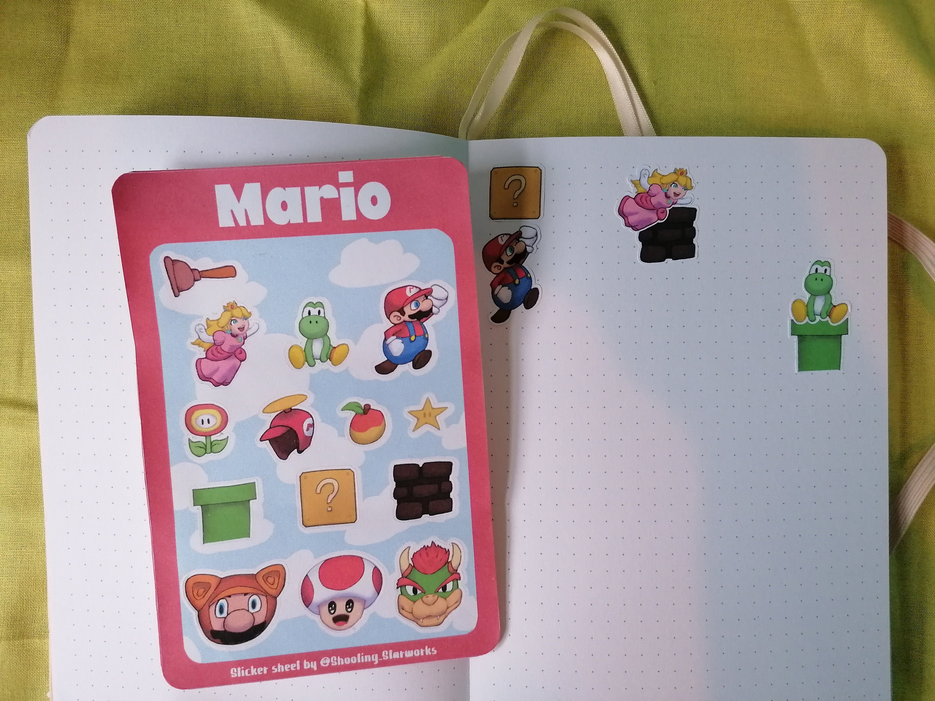 Mario Sticker Sheet for Paper Journals - Etsy