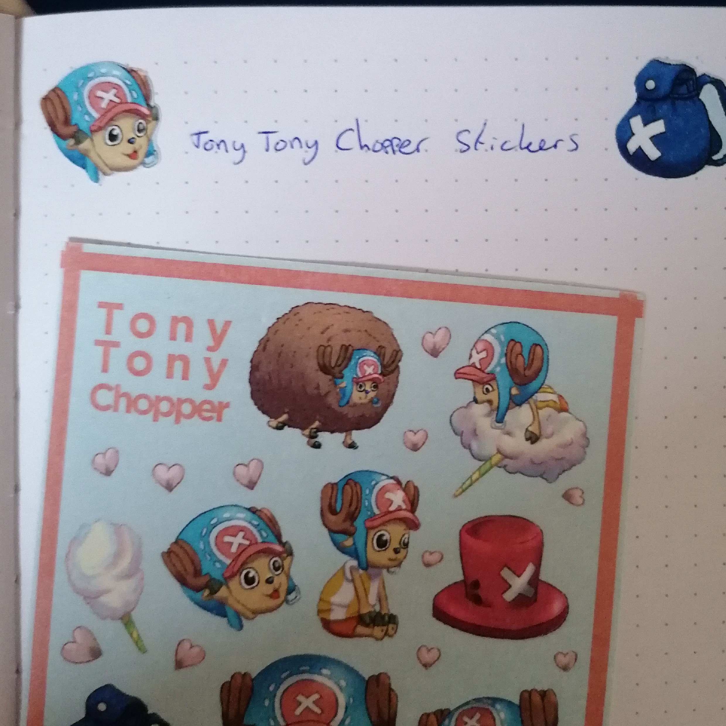One Piece Chopper Stickersheet - Etsy