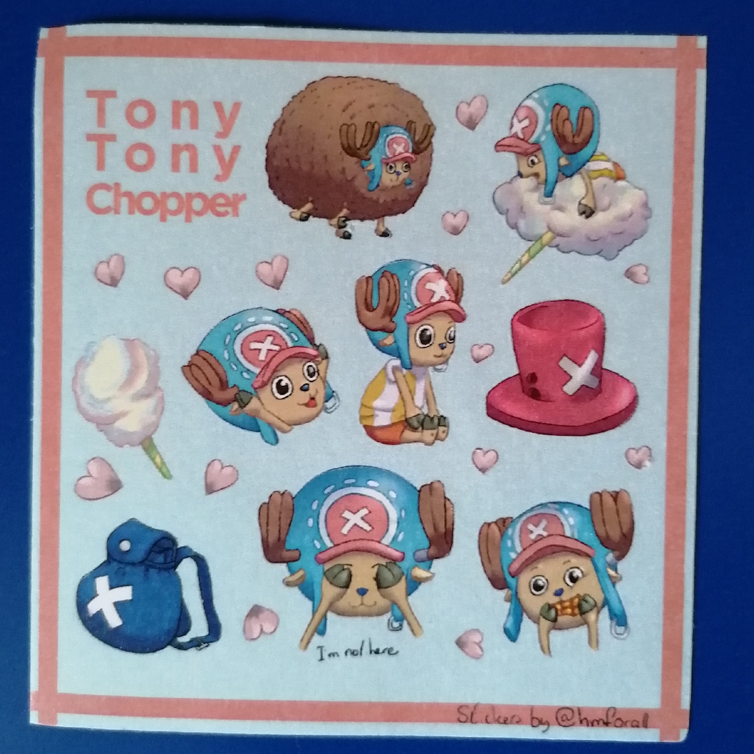 One Piece Chopper Stickersheet - Etsy