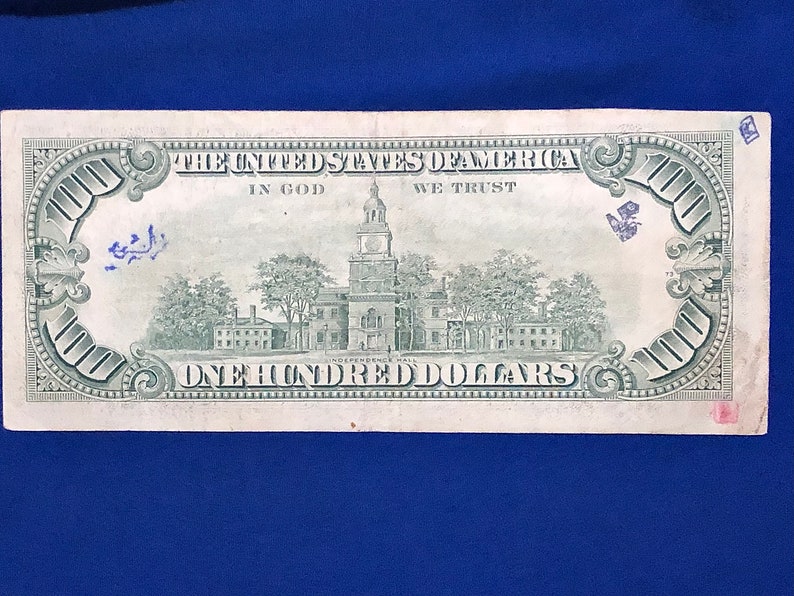 1981 100 Dollar Bill Federal Reserve Note Bank of San Francisco ...