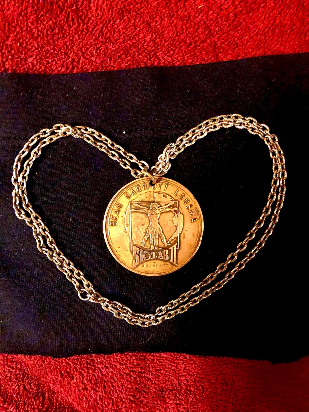 Vintage 1973 NASA Skylab II Medallion Necklace - 24" Chain - Etsy