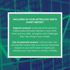 Personalized Astrology Career Report - Unlock the Potential Your Birth ...