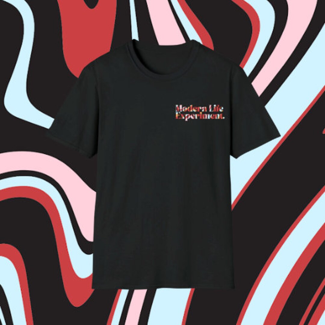 Modern Life Experiment Marble Logo Slogan Graphic Unisex - Etsy