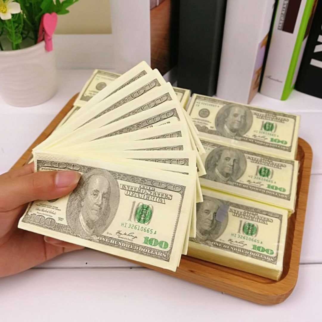 Handkerchief Paper Dollar Print 8 Pcs - Etsy