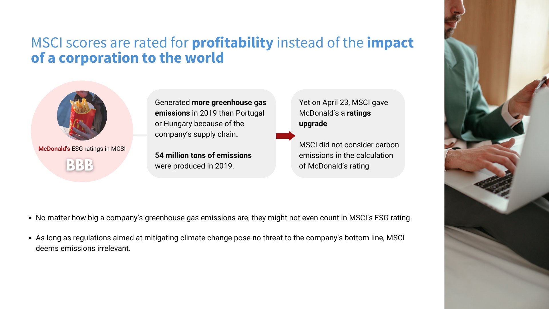 ESG Market Research Presentation Consulting Template (customisable on ...