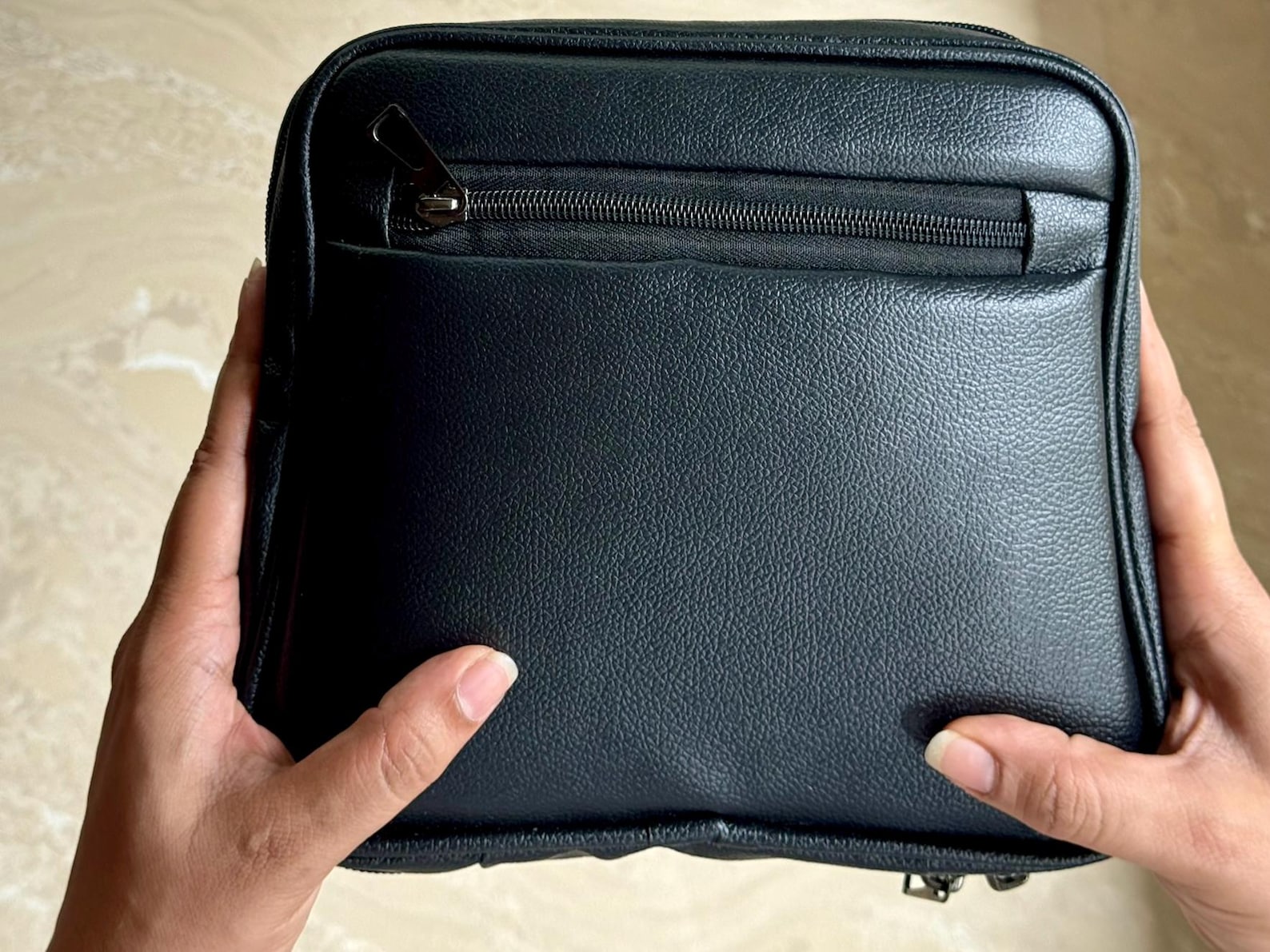 Tan Vegan Leather Colostomy Bag Travel Case: FREE 2 Stoma Covers ...