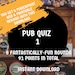 Fun Pub Quiz Game – Powerpoint & Printable, 8 Unique Rounds (digital ...