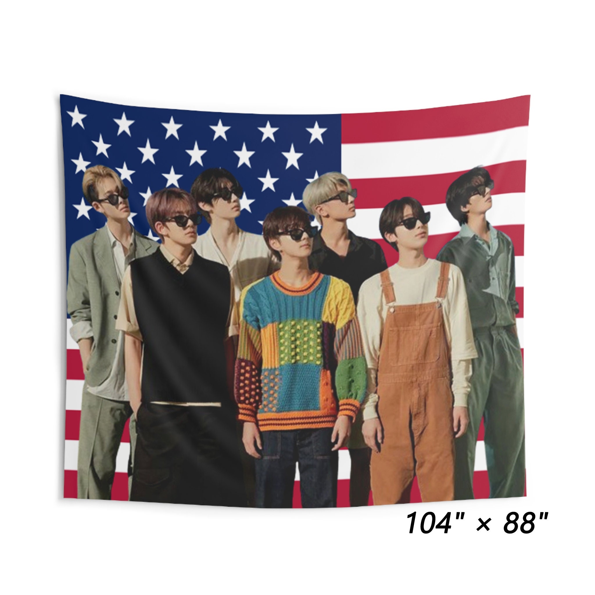Enhypen Kpop Flag Banner, Enhypen Merch, Enhypen World Tour Decor, Gift ...