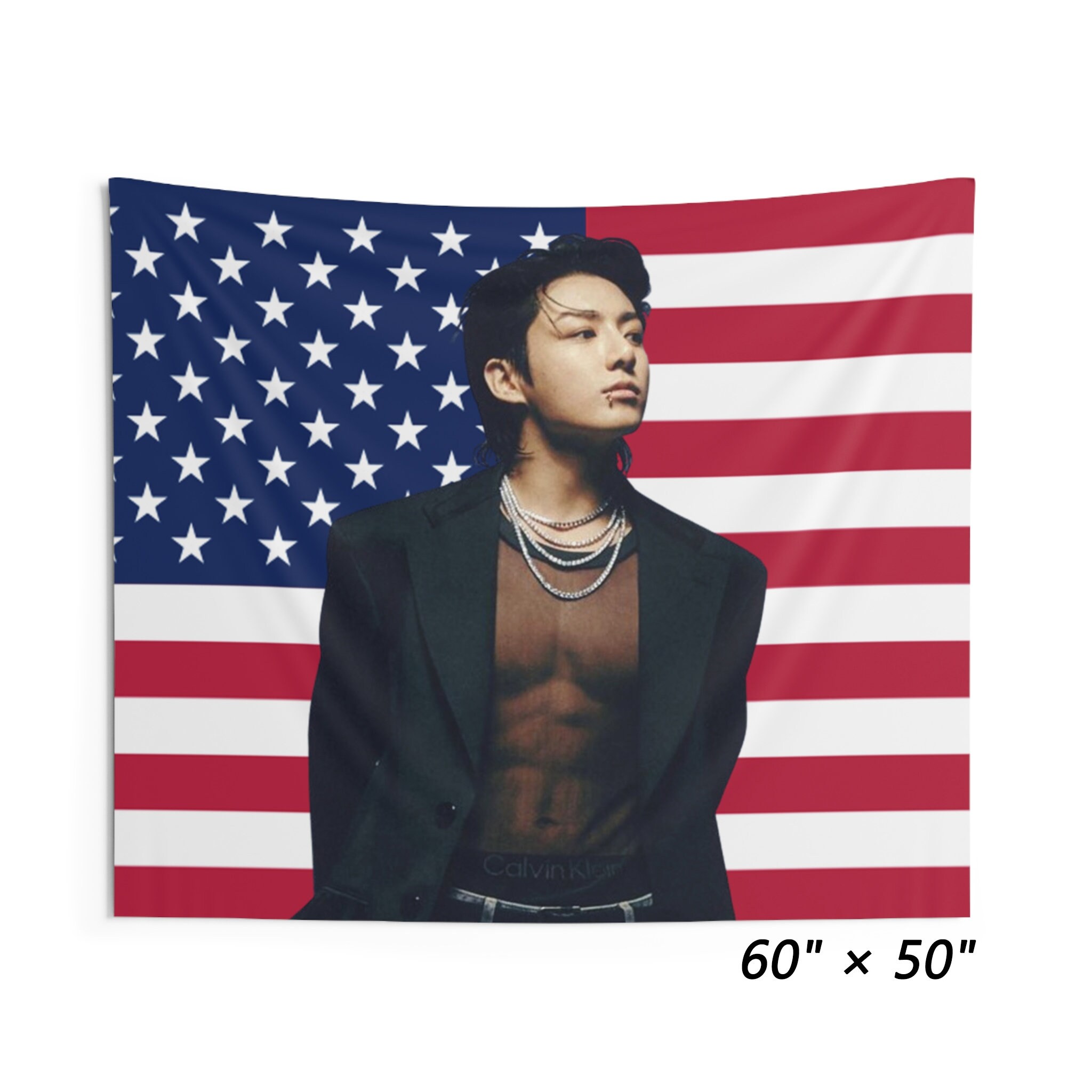 BTS Jungkook Kpop Flag Banner, Jungkook Kpop Funny Room Merch, BTS ...