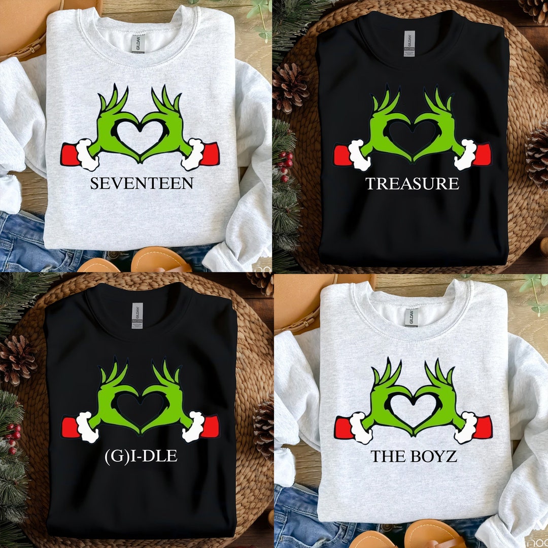 Grinch Heart Christmas Shirt Grinch Heart Seventeen Grinch - Etsy