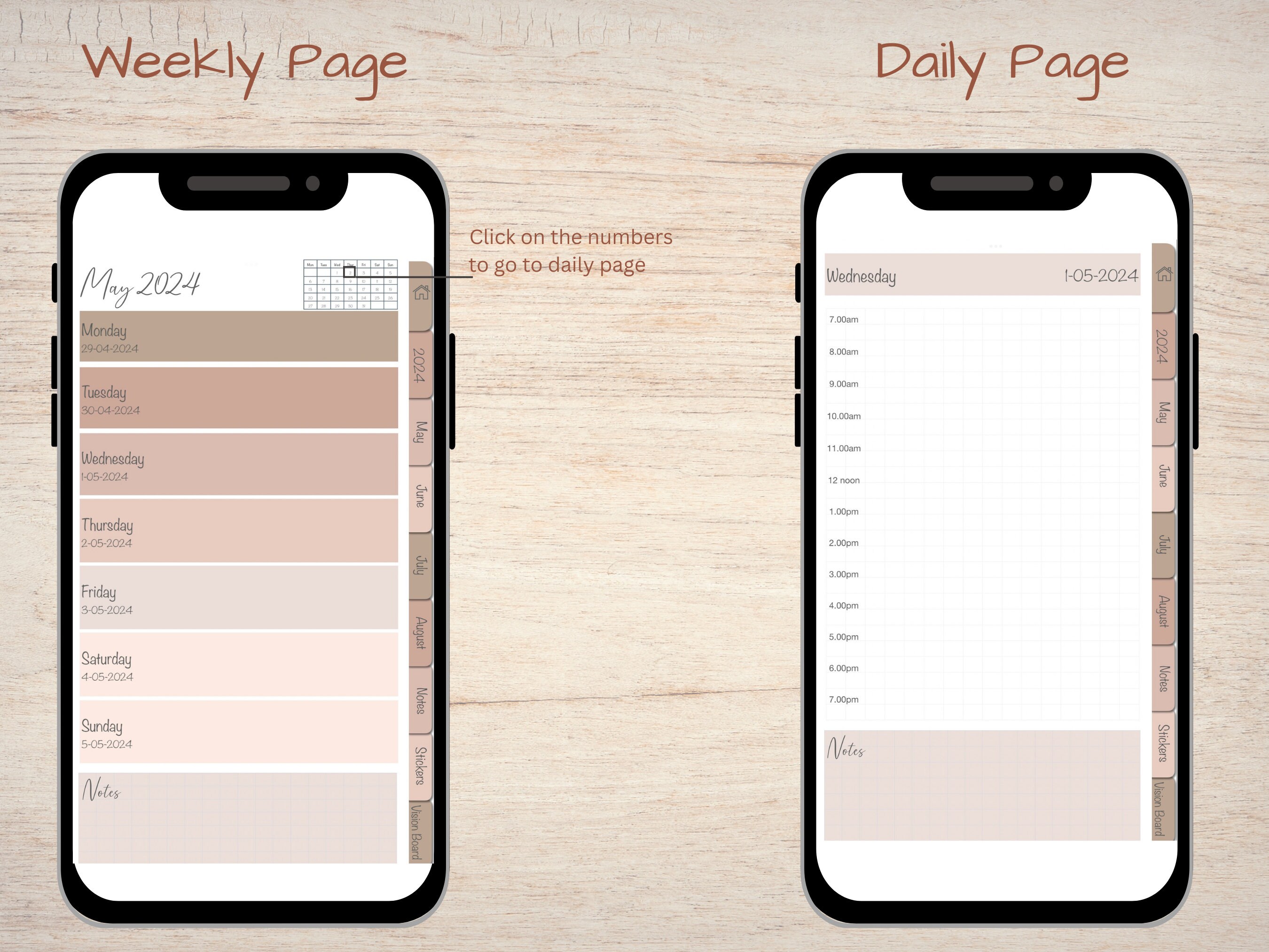Smartphone Digital Planner | May-aug 2024 Smartphone Digital Planner | iPhone Digital Planner ...