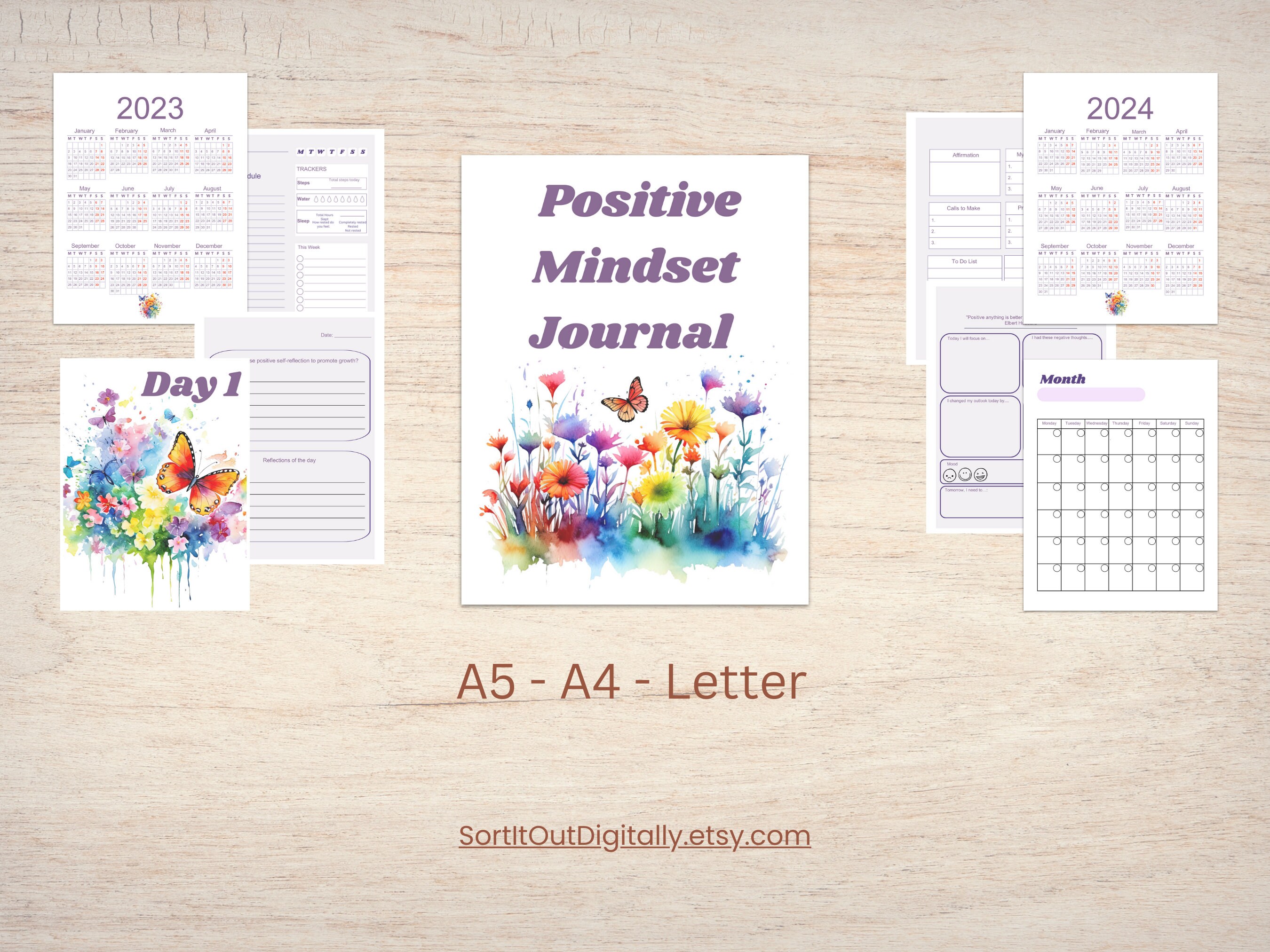 Positive Mindset Journal Printable Journal - Etsy