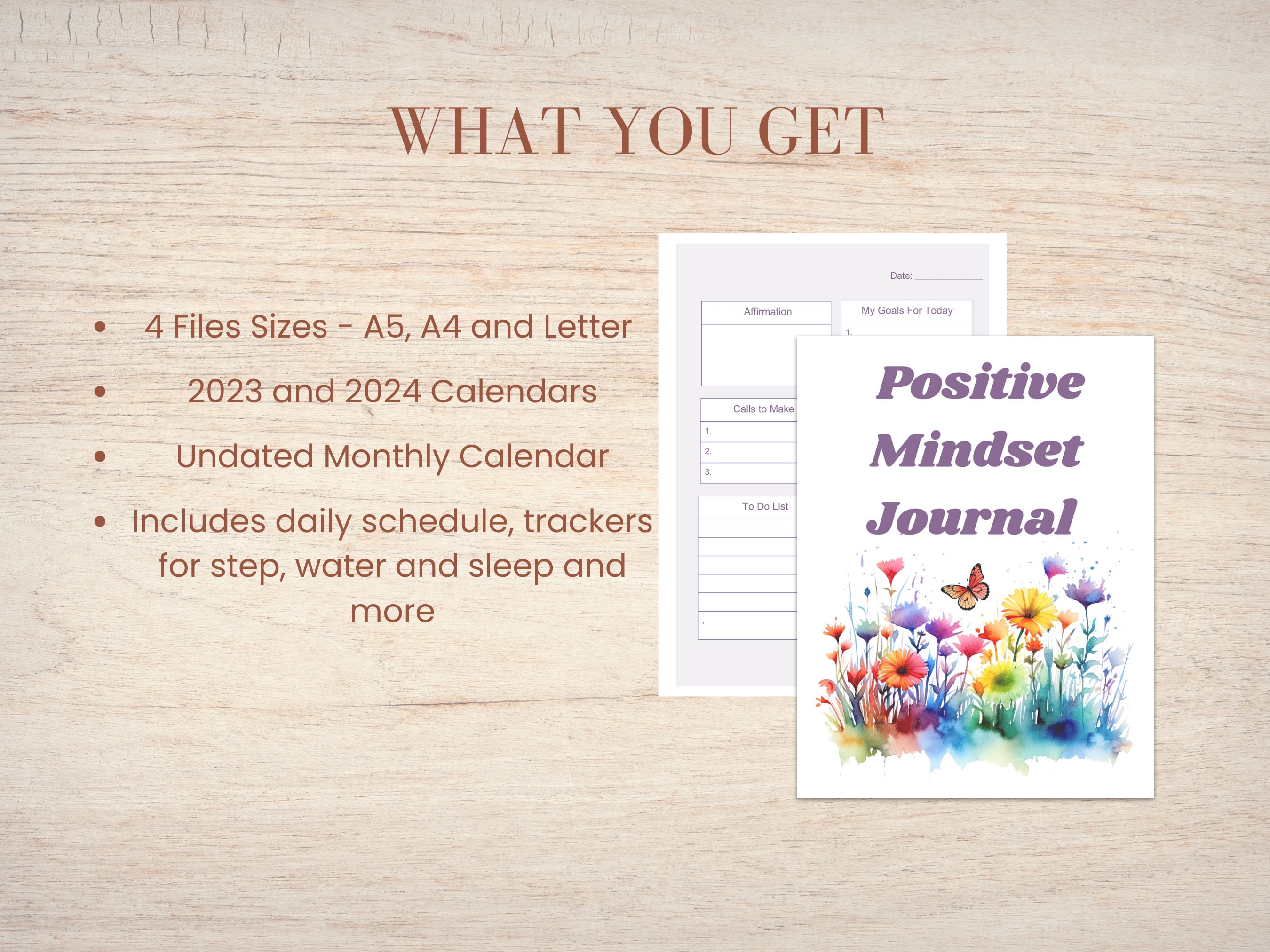 Positive Mindset Journal Printable Journal - Etsy