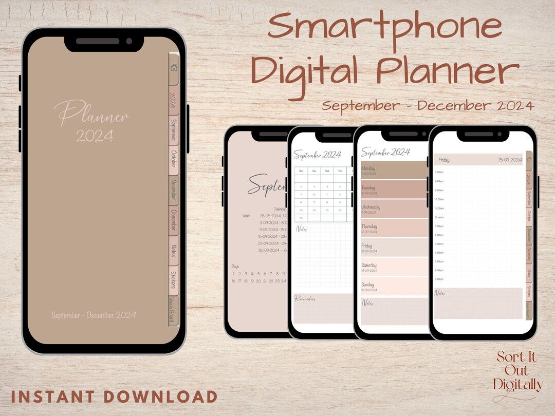 Smartphone Digital Planner | Sept-dec 2024 Smartphone Digital Planner ...
