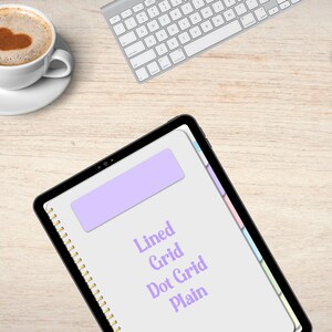 5 Tab Digital Notebook, Hyperlinked Tabs, Student Notebook, Subject ...