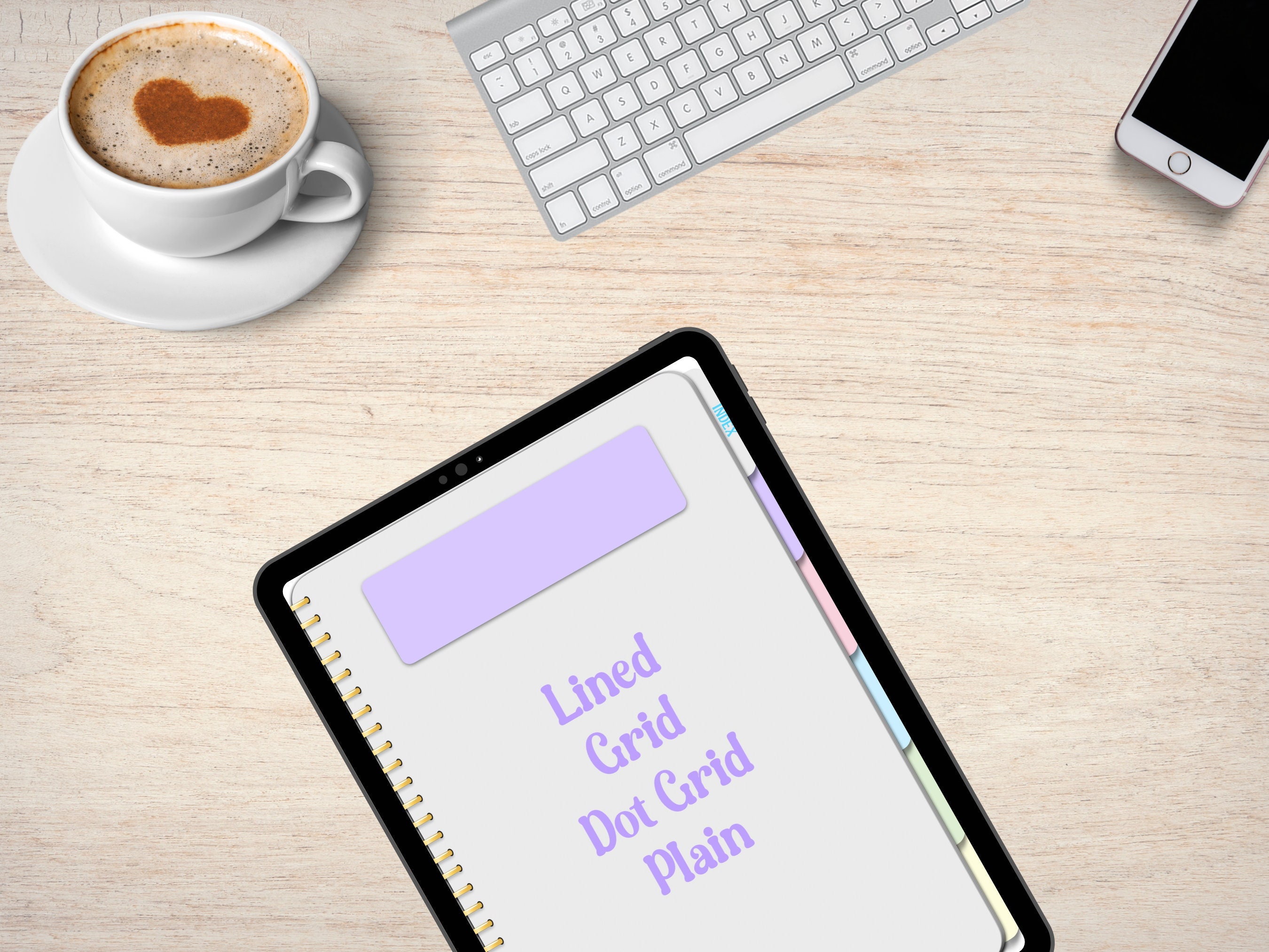 5 Tab Digital Notebook Hyperlinked Tabs Student Notebook - Etsy