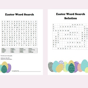 Easter Activity Pack - Colouring Pages - Word Search - Maze - Placemat ...